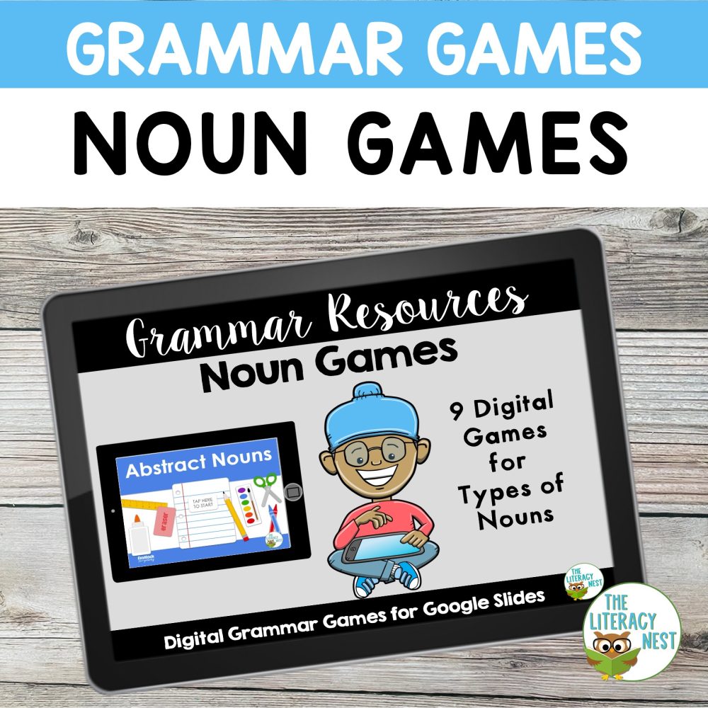 Parts of Speech Games for Nouns - The Literacy Nest