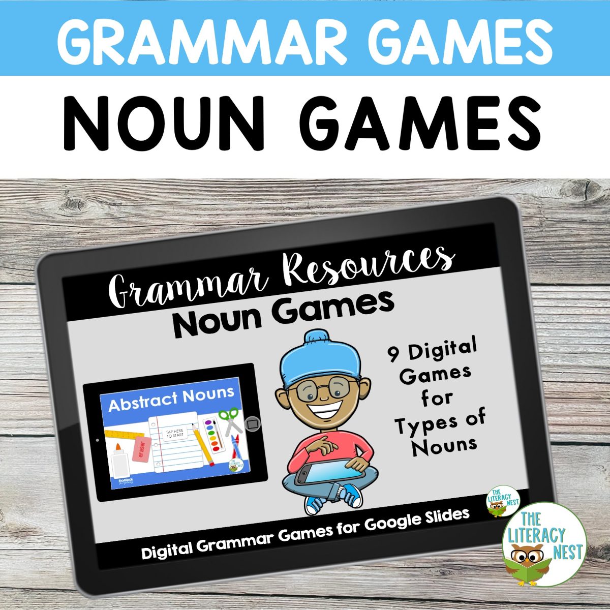 Parts of Speech Games for Nouns - The Literacy Nest