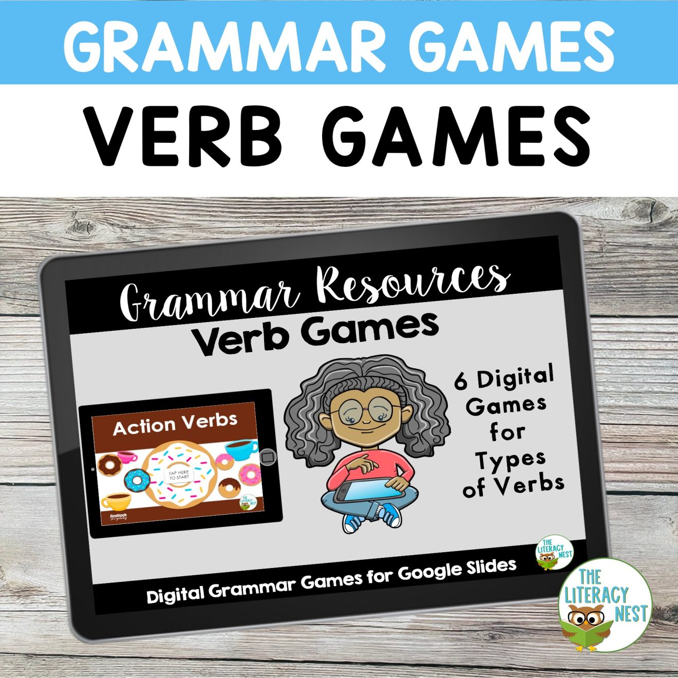 Parts of Speech Games for Verbs - The Literacy Nest