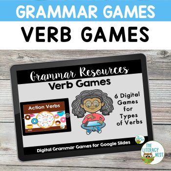 Parts of Speech Games for Verbs - The Literacy Nest