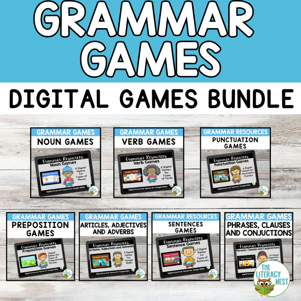 Grammar Games Bundle - The Literacy Nest