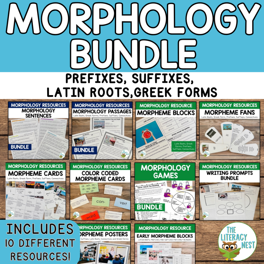 Morphology Activities Bundle - The Literacy Nest