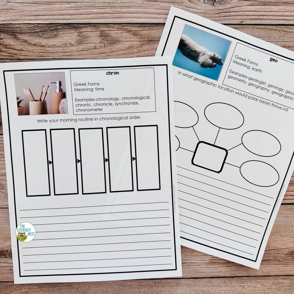 Morphology Writing Prompts Bundle - The Literacy Nest