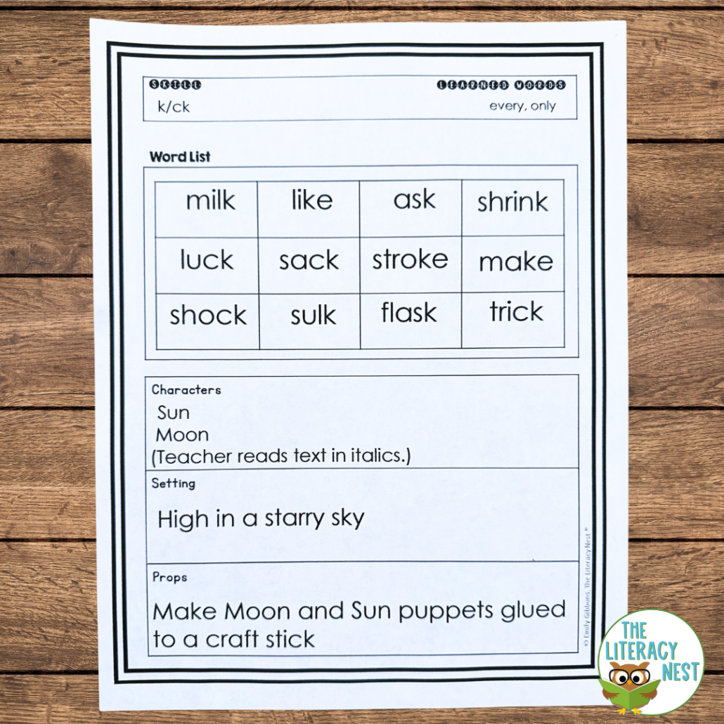 Phonics Based Reader’s Theater for Reading and Spelling Generalizations ...