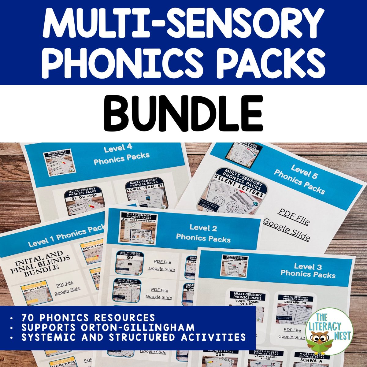 Orton-Gillingham Phonics Activities Bundle - The Literacy Nest
