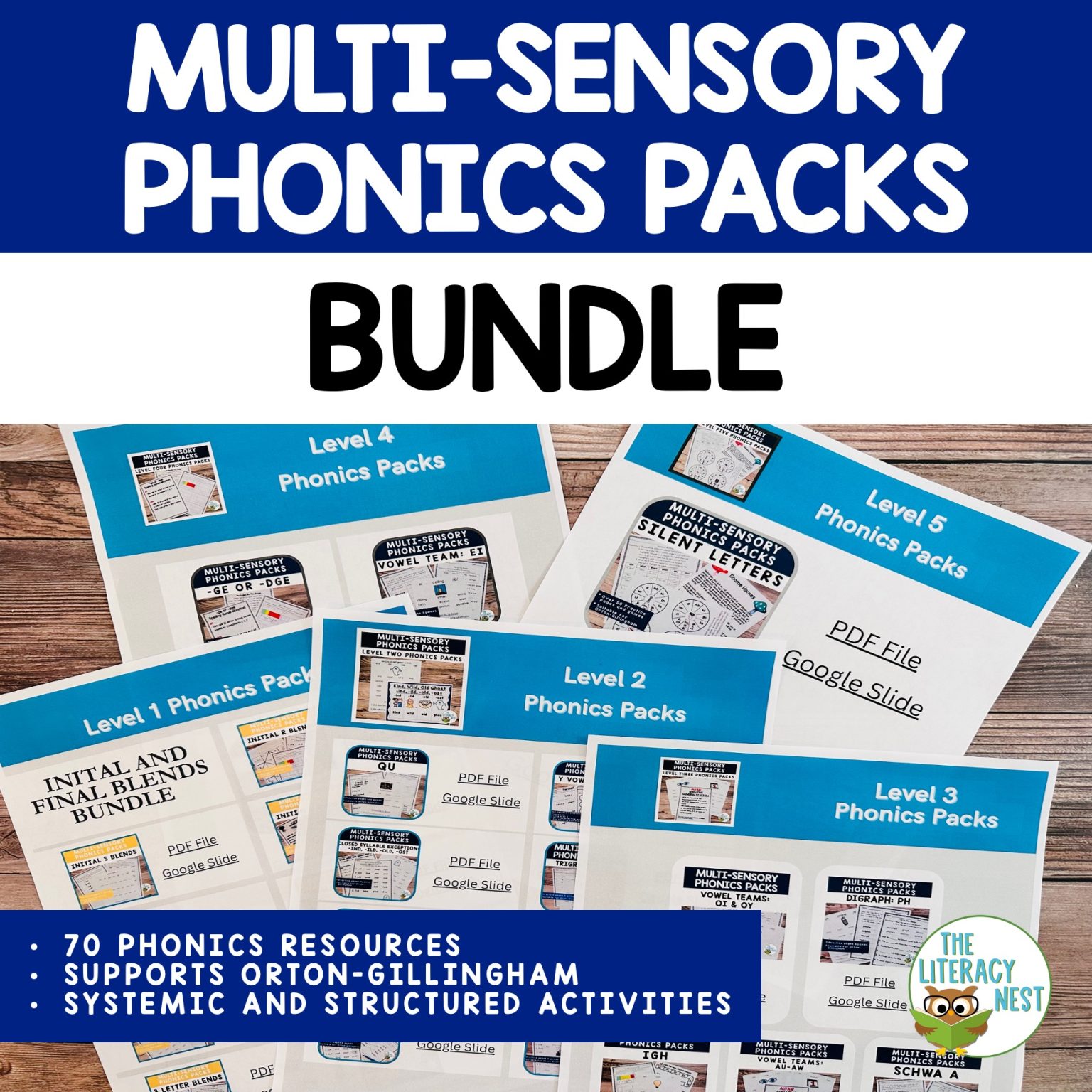 Orton-Gillingham Phonics Activities Bundle - The Literacy Nest