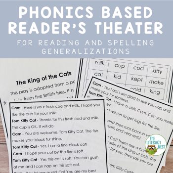 Phonics Based Reader’s Theater for Reading and Spelling Generalizations ...