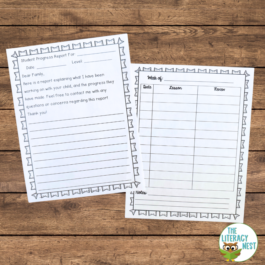 Orton-Gillingham Forms and Materials For Lesson Planning and ...