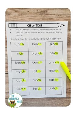 Is it CH or TCH? How to Teach This Spelling Generalization - The ...