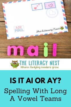 Is it AI or AY? Spelling With Long A Vowel Teams - The Literacy Nest