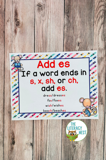 Tips for Teaching -S and -ES Plurals - The Literacy Nest