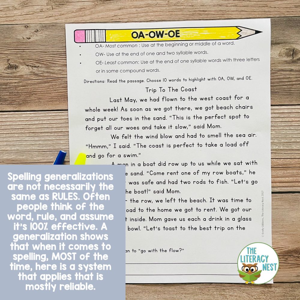 Spelling Choices for Long O: Tips for Teaching this Spelling ...