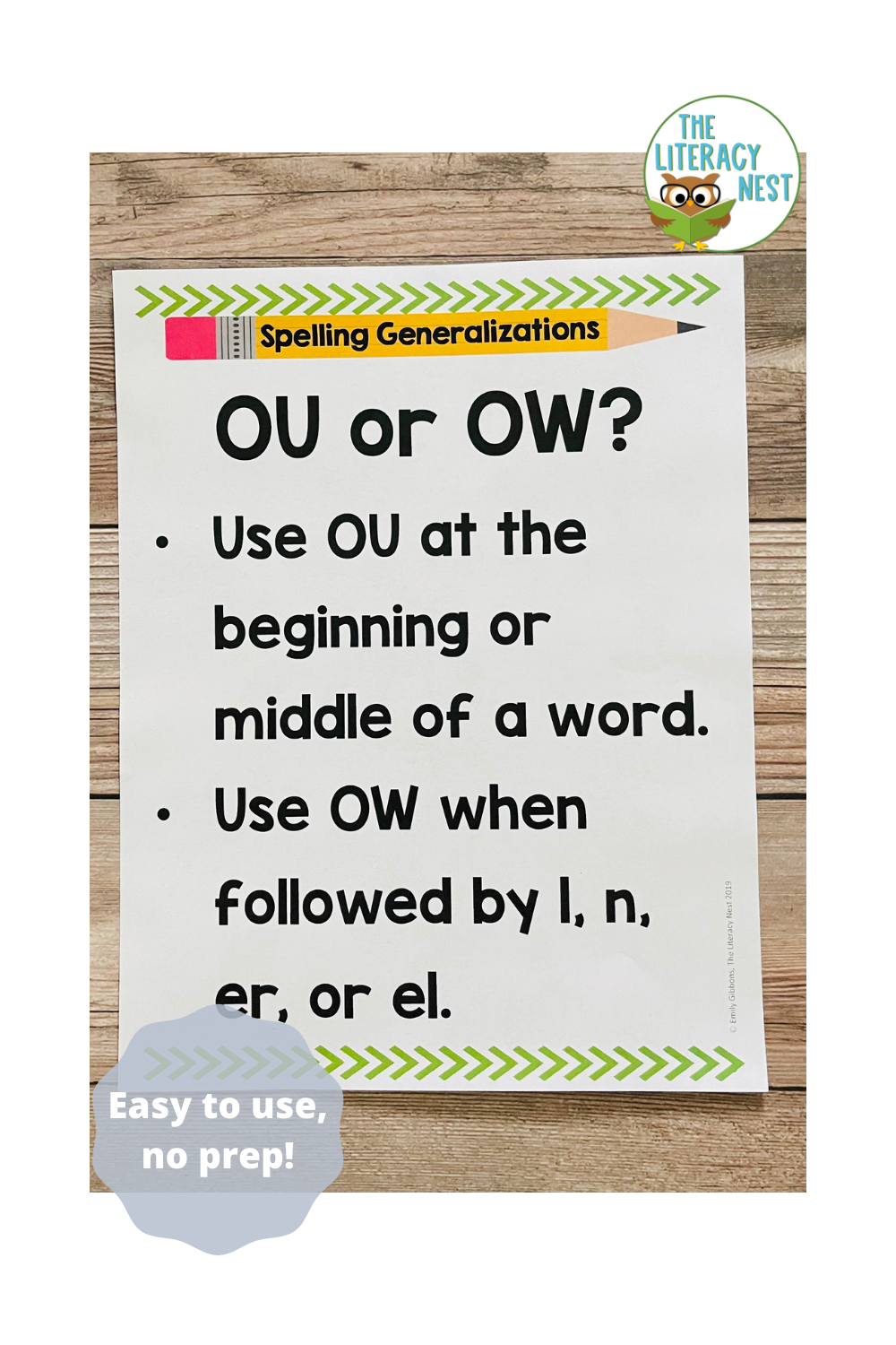 Is it OU or OW? Tips for Teaching This Two-Part Spelling Generalization ...