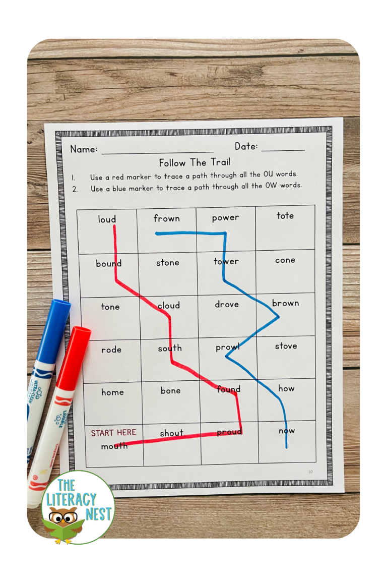 Is it OU or OW? Tips for Teaching This Two-Part Spelling Generalization ...