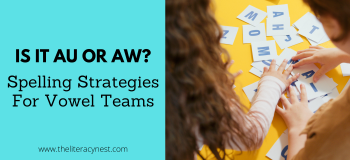 Is It AU or AW? Spelling Strategies For Vowel Teams - The Literacy Nest