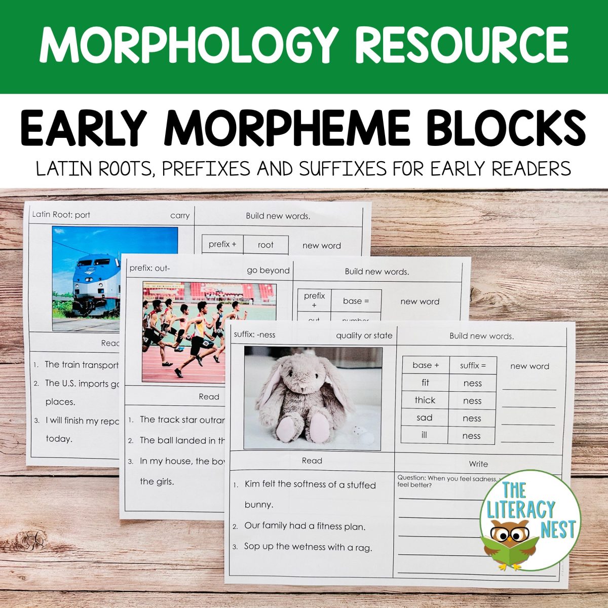 Morphology Activities Prefixes, Suffixes, Roots for Early Readers - The ...