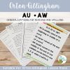 Is It AU or AW? Spelling Strategies For Vowel Teams - The Literacy Nest