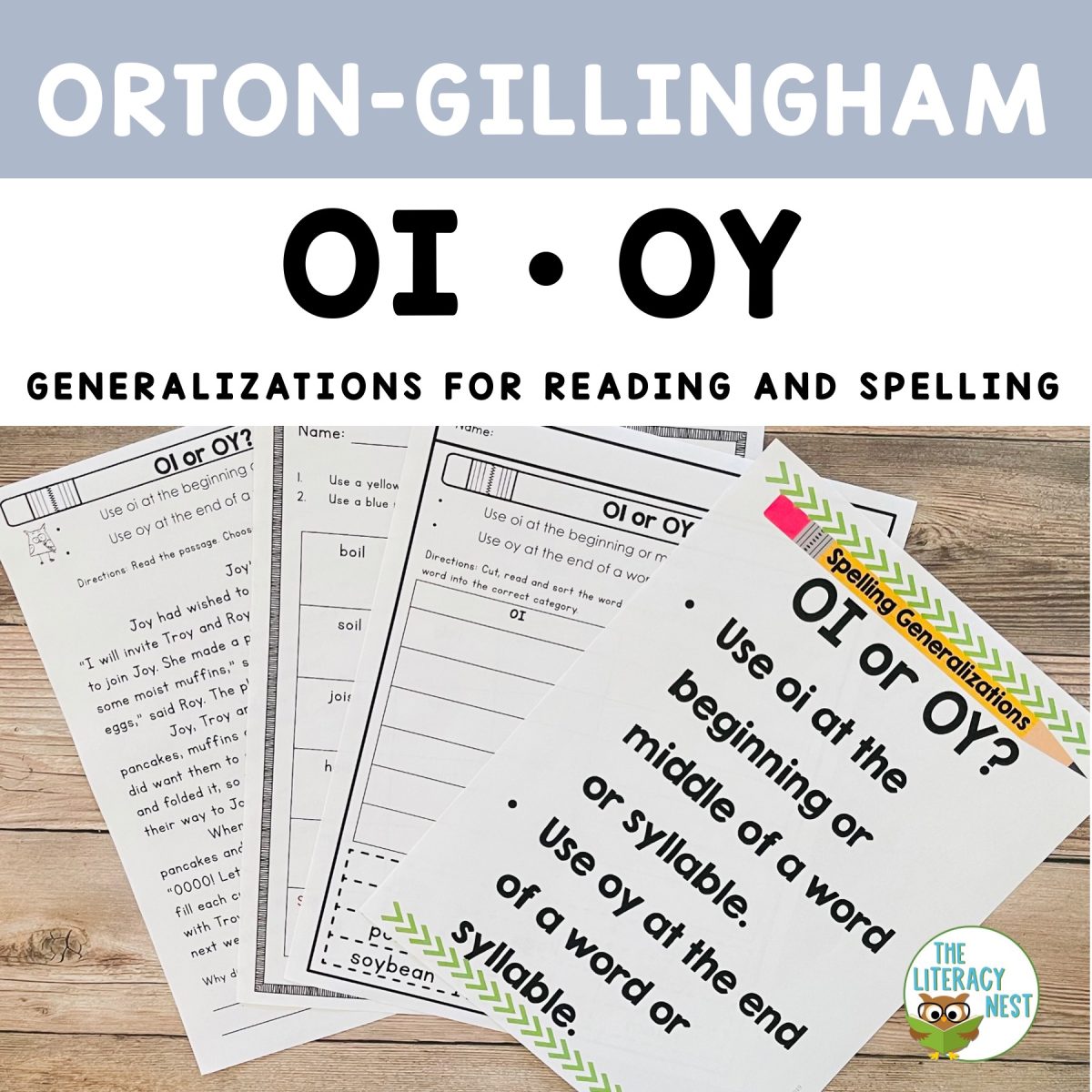 Is it OI or OY? How to Teach This Spelling Generalization - The ...
