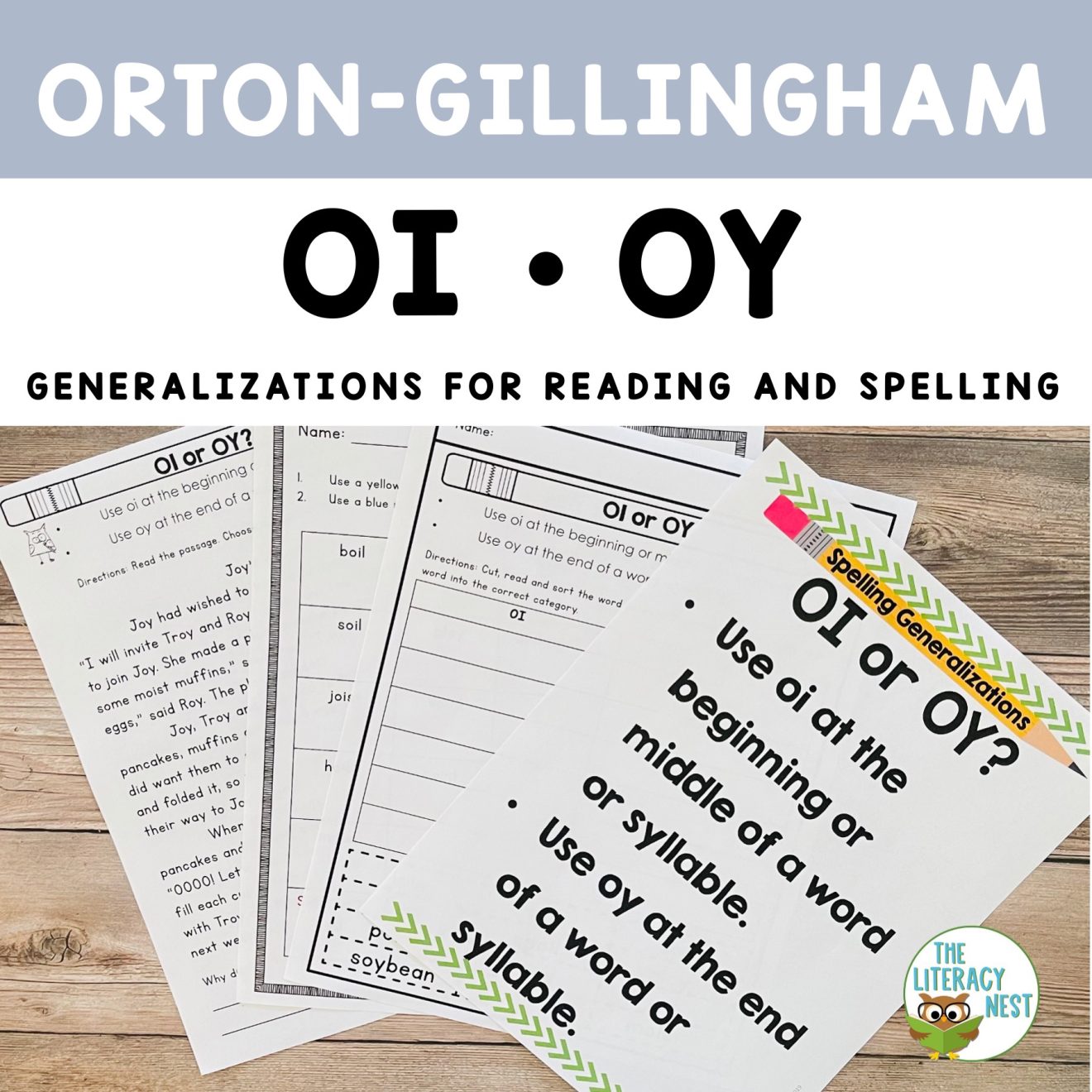 Is it OI or OY? How to Teach This Spelling Generalization - The ...