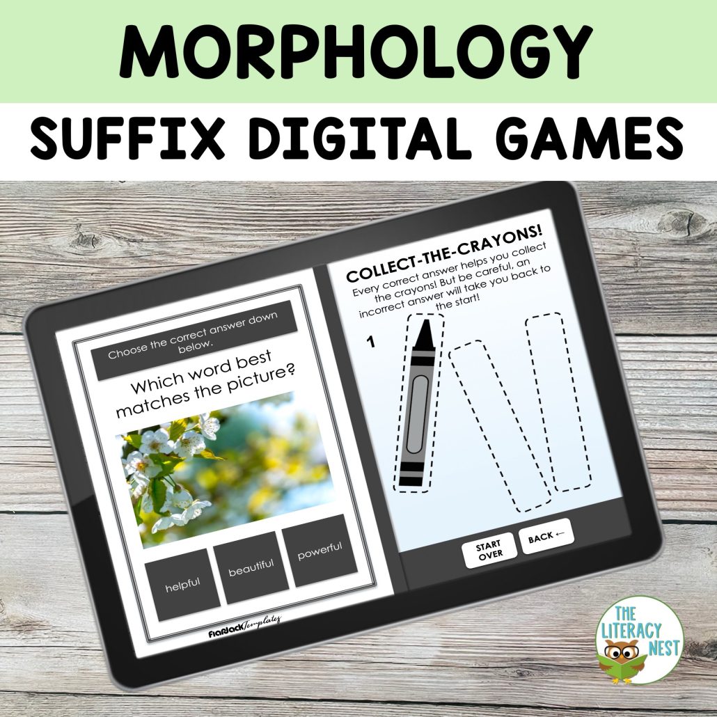 Morphology Digital Games for Prefixes - The Literacy Nest