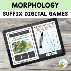Morphology Activities Derivational Suffixes Games - The Literacy Nest