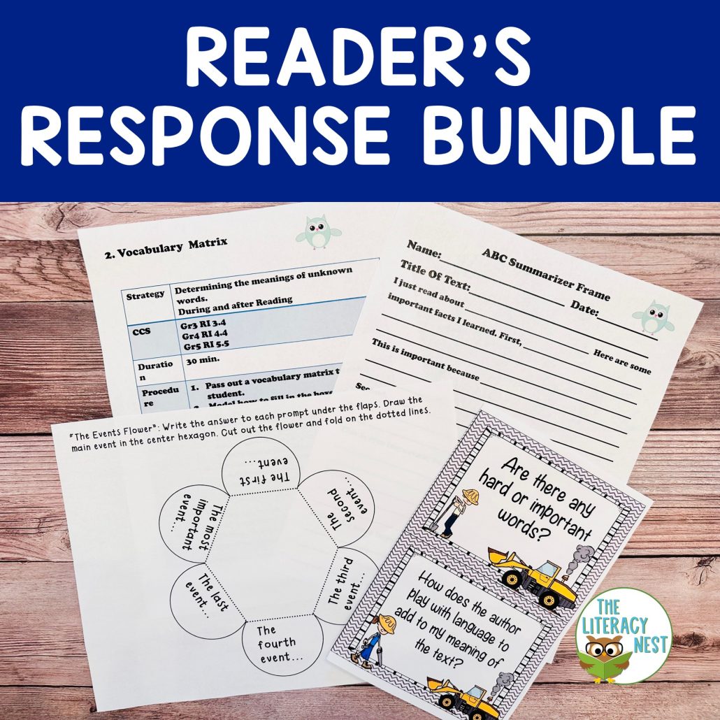 Reader's Response Bundle - The Literacy Nest