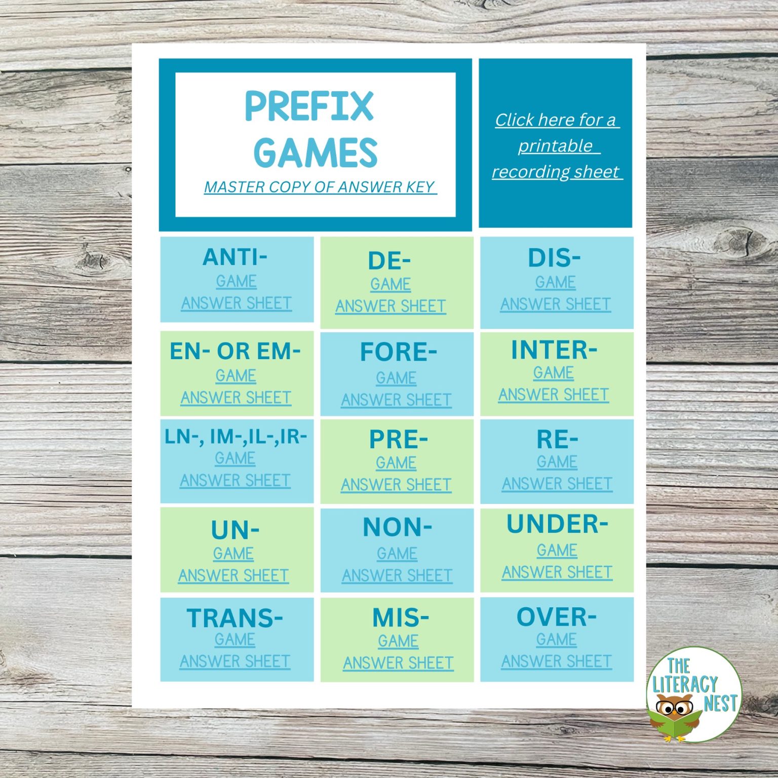 Morphology Digital Games for Prefixes - The Literacy Nest