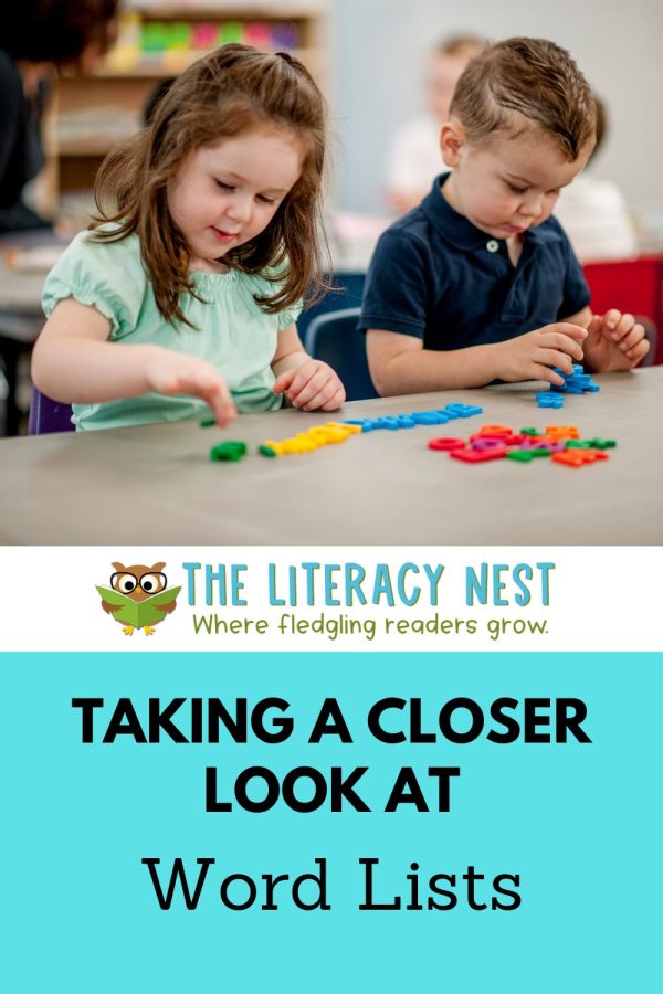 Taking a Closer Look at Word Lists - The Literacy Nest