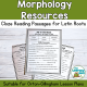 Morphology Cloze Reading Passages for Latin Roots - The Literacy Nest