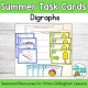Summer Phonics Activities Task Cards for Digraphs with Orton-Gillingham ...