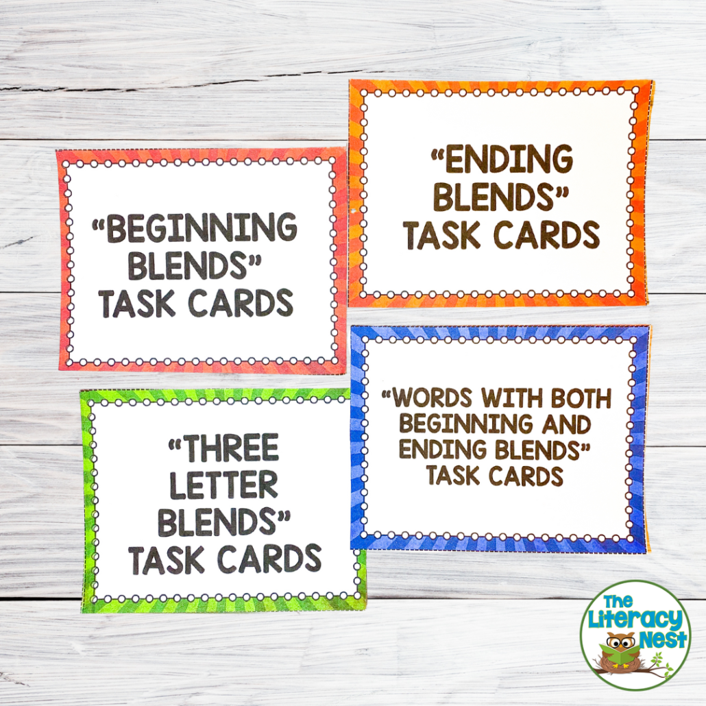 Summer Phonics Activities Task Cards Consonant Blends Review - The ...