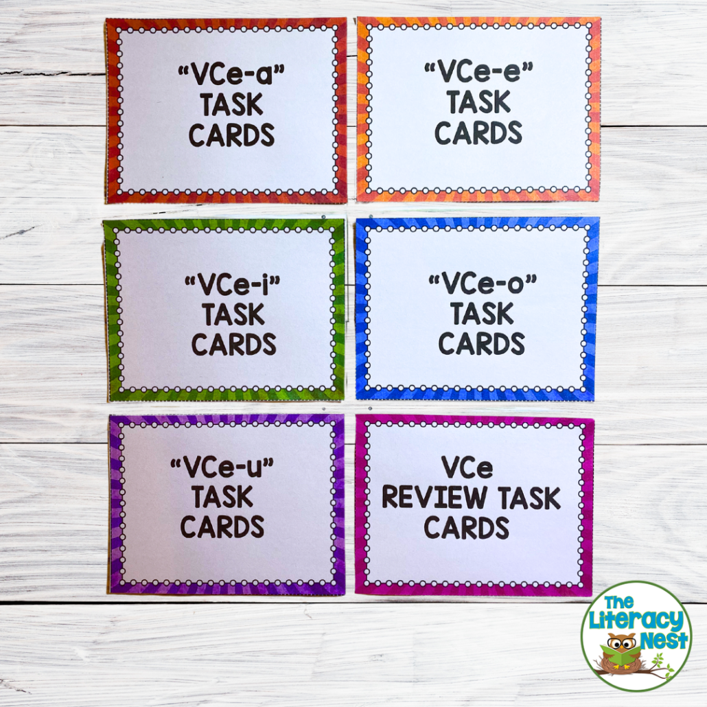 Summer Phonics Activities Tasks Cards for VCe Review - The Literacy Nest