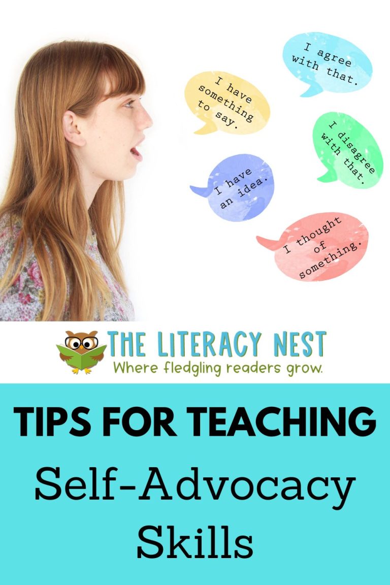 Tips for Teaching Self-Advocacy Skills - The Literacy Nest
