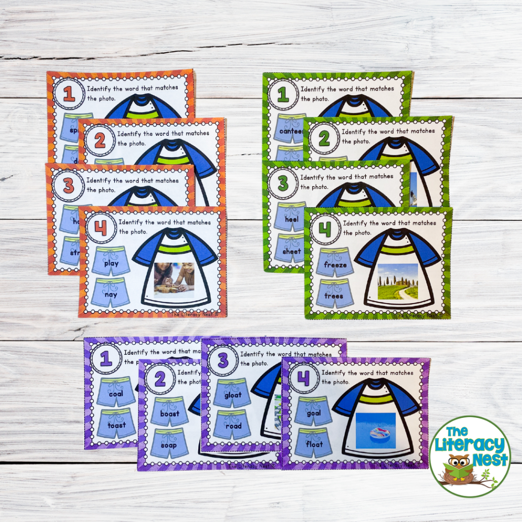 Summer Phonics Activities Task Cards for Vowel Teams Review - The ...