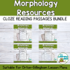 Morphology Cloze Reading Passages BUNDLE - The Literacy Nest