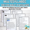 Orton-Gillingham Multisyllabic Words Decodable Passages - The Literacy Nest