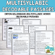 Orton-Gillingham Multisyllabic Words Decodable Passages - The Literacy Nest