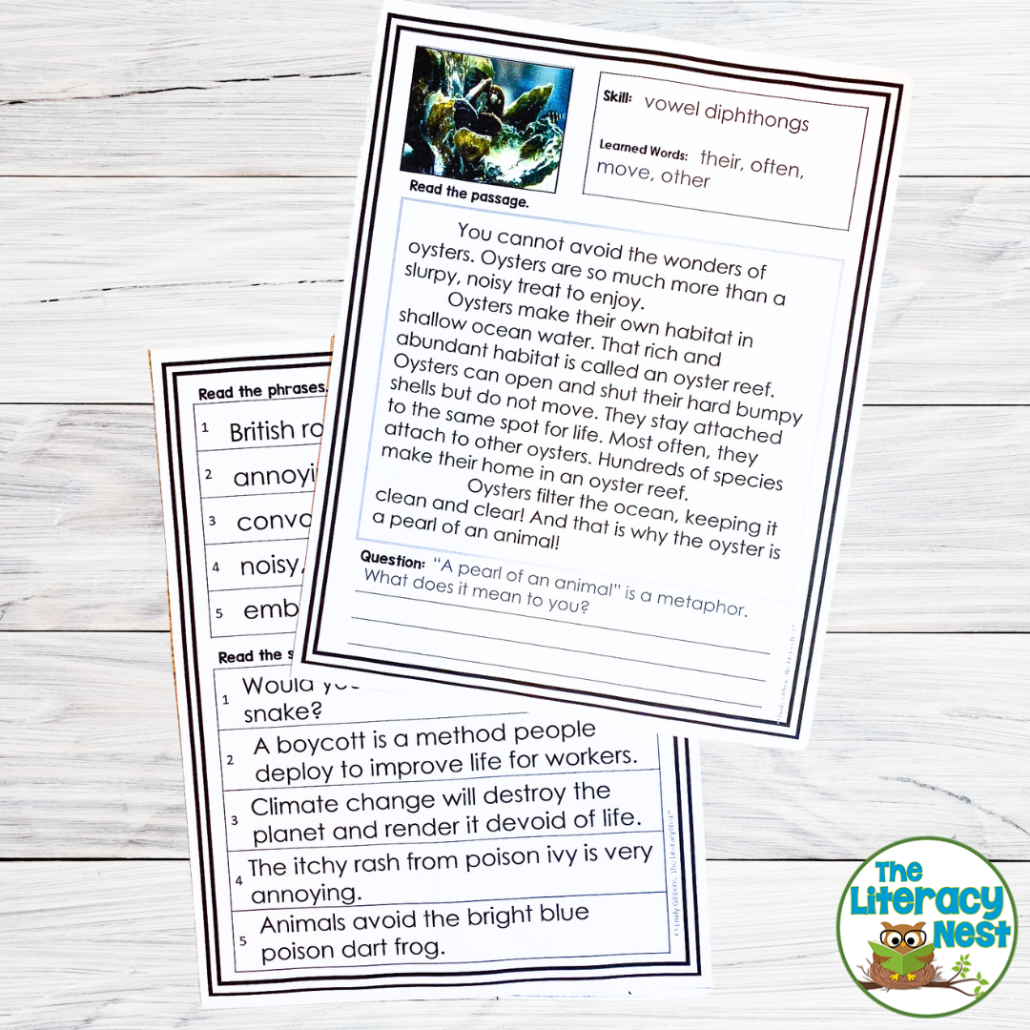 Orton-Gillingham Multisyllabic Words Decodable Passages - The Literacy Nest