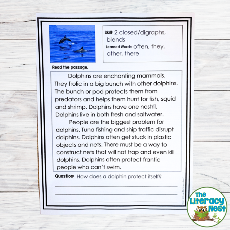 Orton-Gillingham Multisyllabic Words Decodable Passages - The Literacy Nest