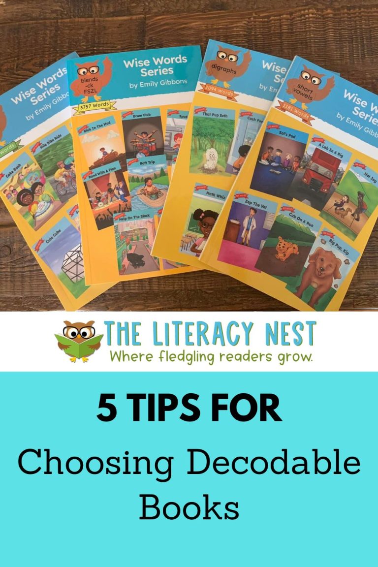 5 Tips for Choosing Decodable Books - The Literacy Nest