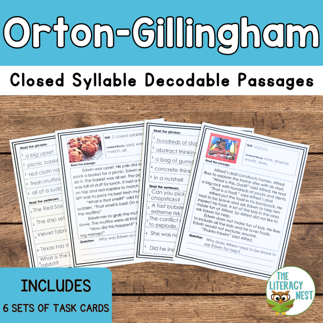 Decodable Passages for Closed Syllable Multisyllabic Words with ...
