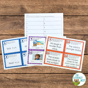 Morphology Activities Inflectional Suffixes Task Cards - The Literacy Nest