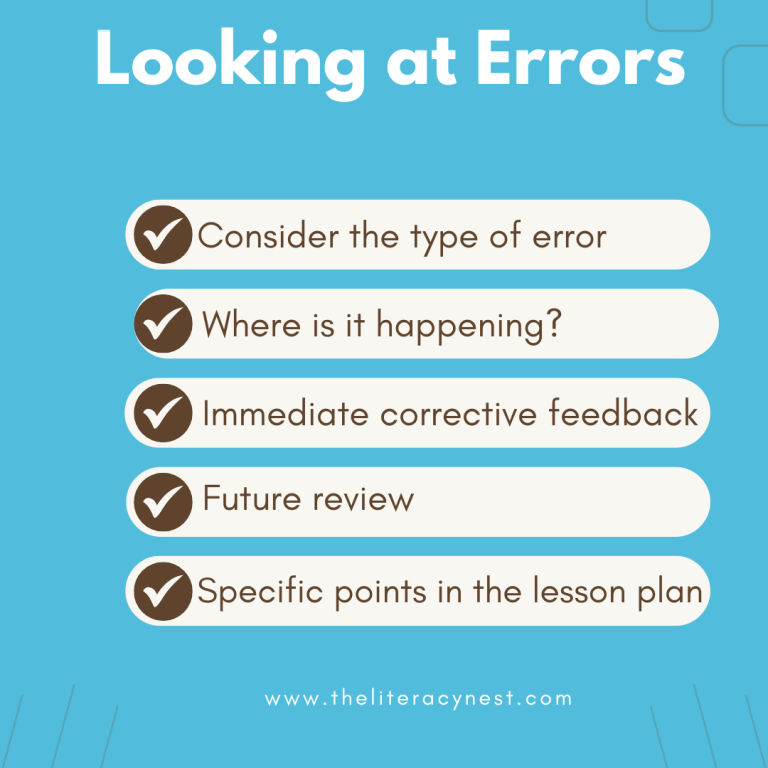 Tips for Using Student Errors to Plan Orton-Gillingham Lessons - The ...