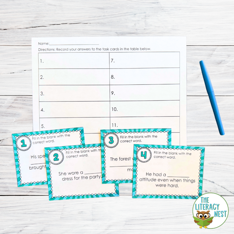 Morphology Activities Derivational Suffixes Task Cards - The Literacy Nest