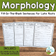 Morphology Fill In the Blank Sentences for Latin Roots - The Literacy Nest