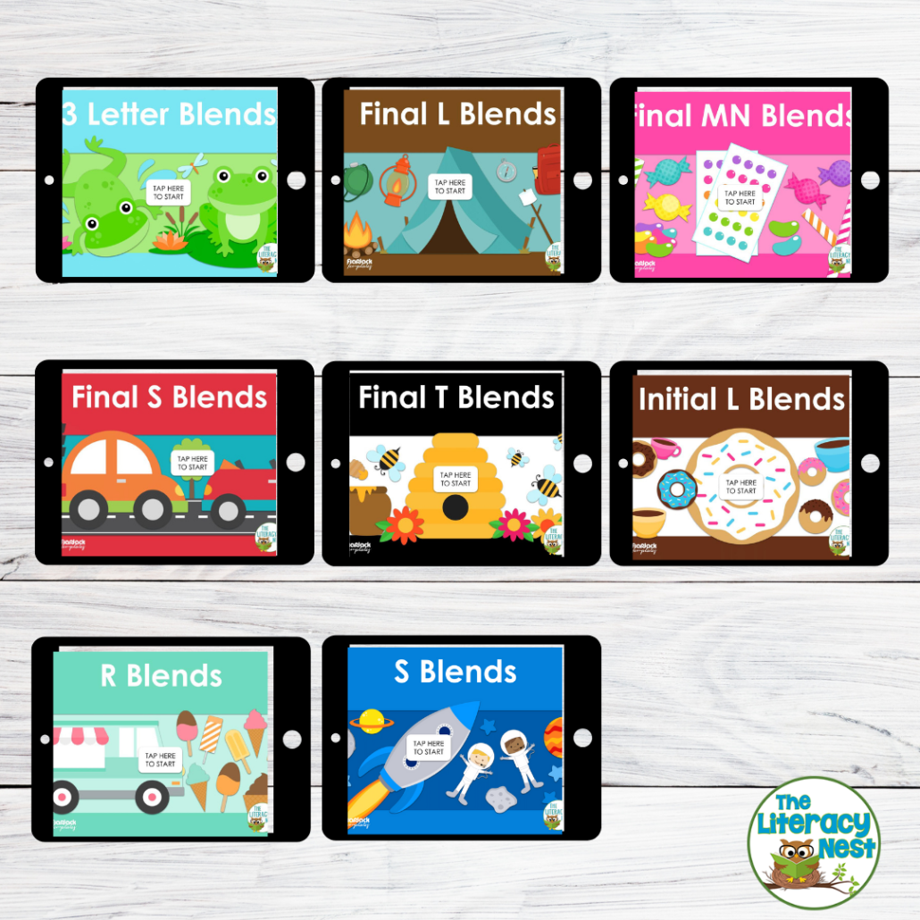 Consonant Blends Digital Phonics Games - The Literacy Nest
