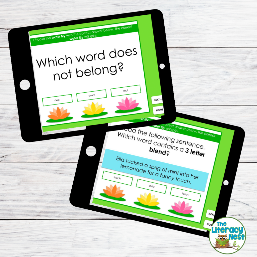 Consonant Blends Digital Phonics Games - The Literacy Nest