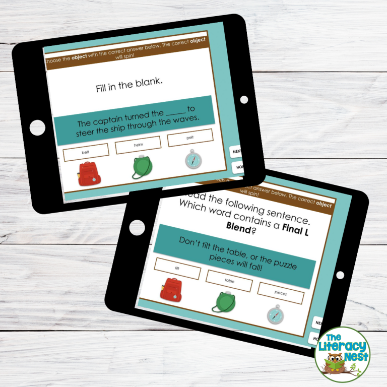 Consonant Blends Digital Phonics Games - The Literacy Nest