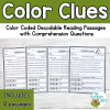 Color Code Decodable Reading Passages with Comprehension Questions ...