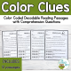 Color Code Decodable Reading Passages with Comprehension Questions ...